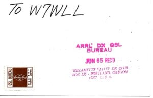 History of the ARRL 7th Area Incoming QSL Bureau – WVDXC